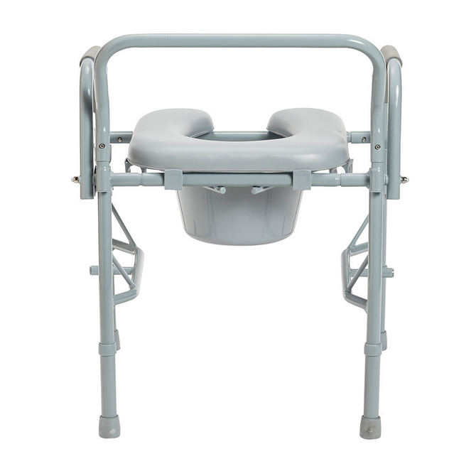 Drive Drop-Arm Steel Commode, Padded Seat, Deep Seat: Lake Court ...